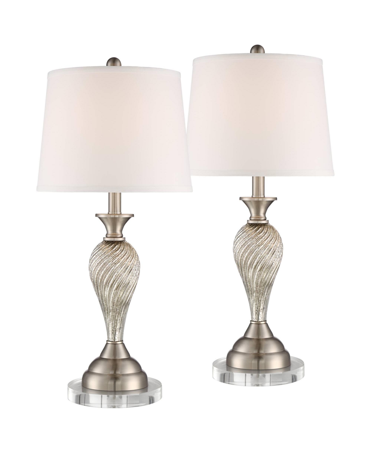 Click here for Regency Hill Arden Modern Table Lamps Set of 2 Mer... prices