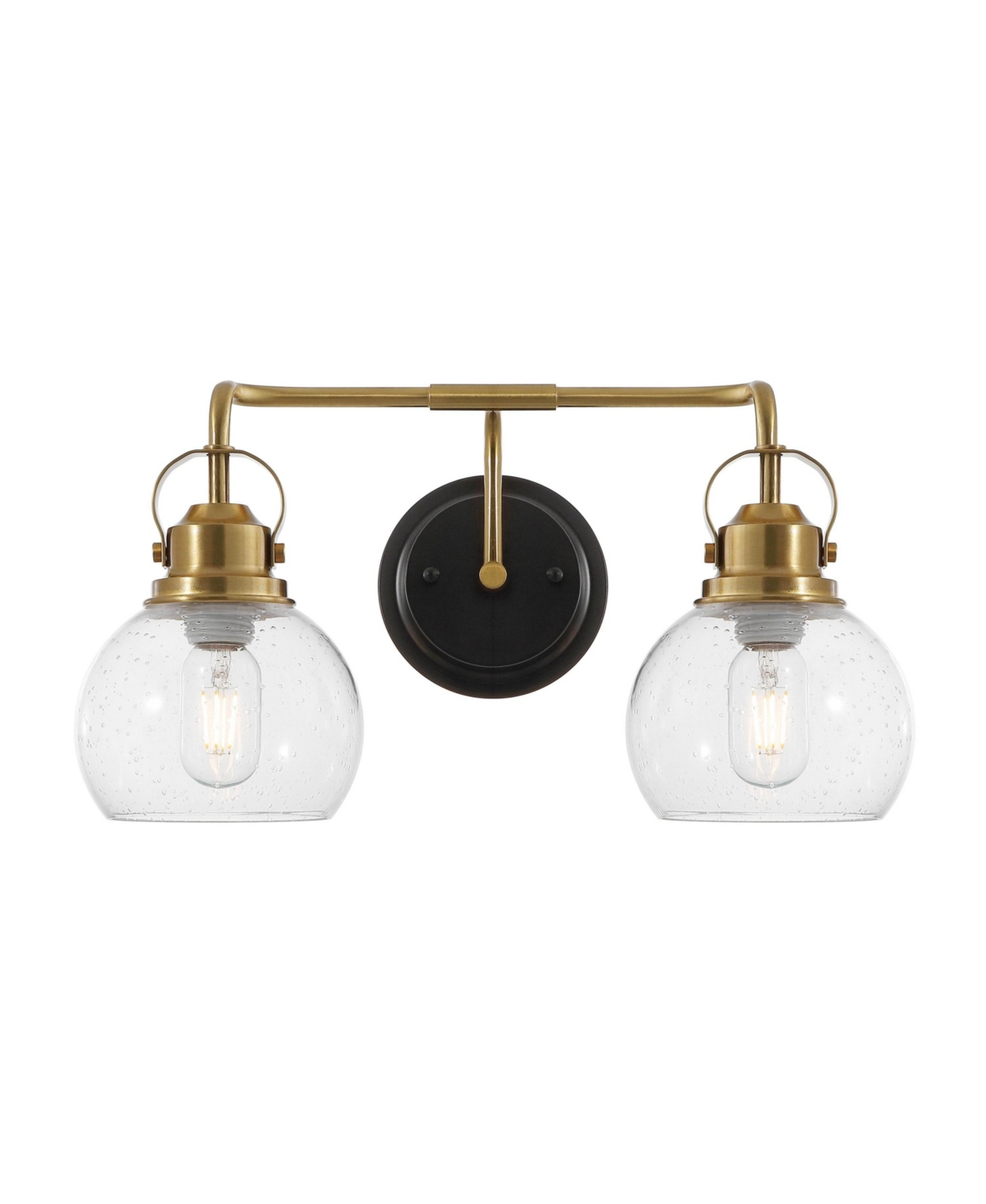 Click here for Shirley Metal/Seeded Glass Vanity Light - Brass go... prices