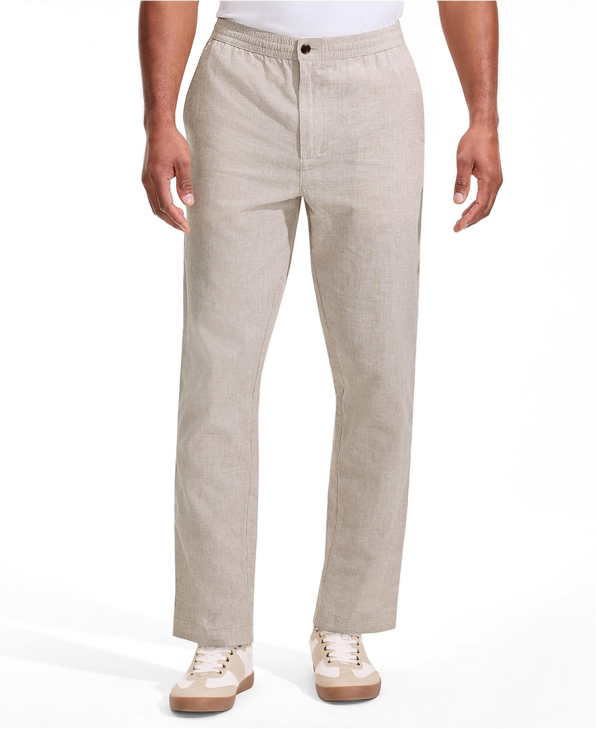 Click here for Lands End Mens Linen Cotton Elastic Waist Pant - P... prices