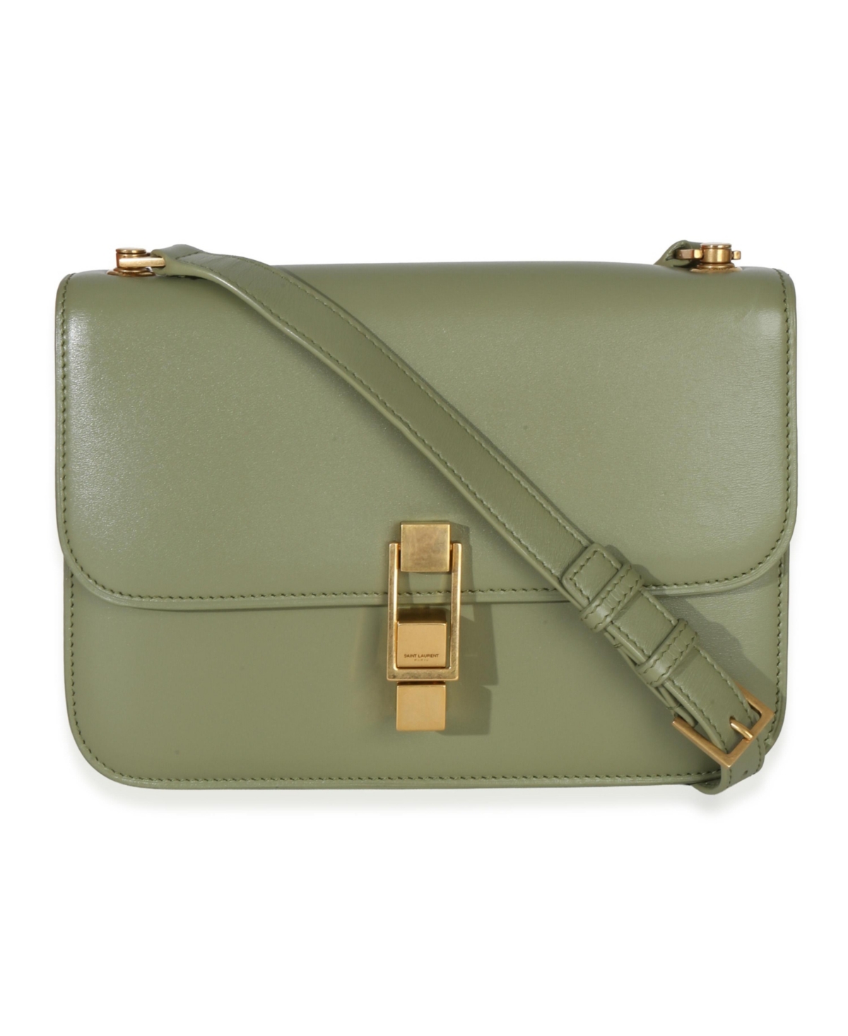 Click here for Pre-Owned Saint Laurent Light Green Smooth Calfski... prices