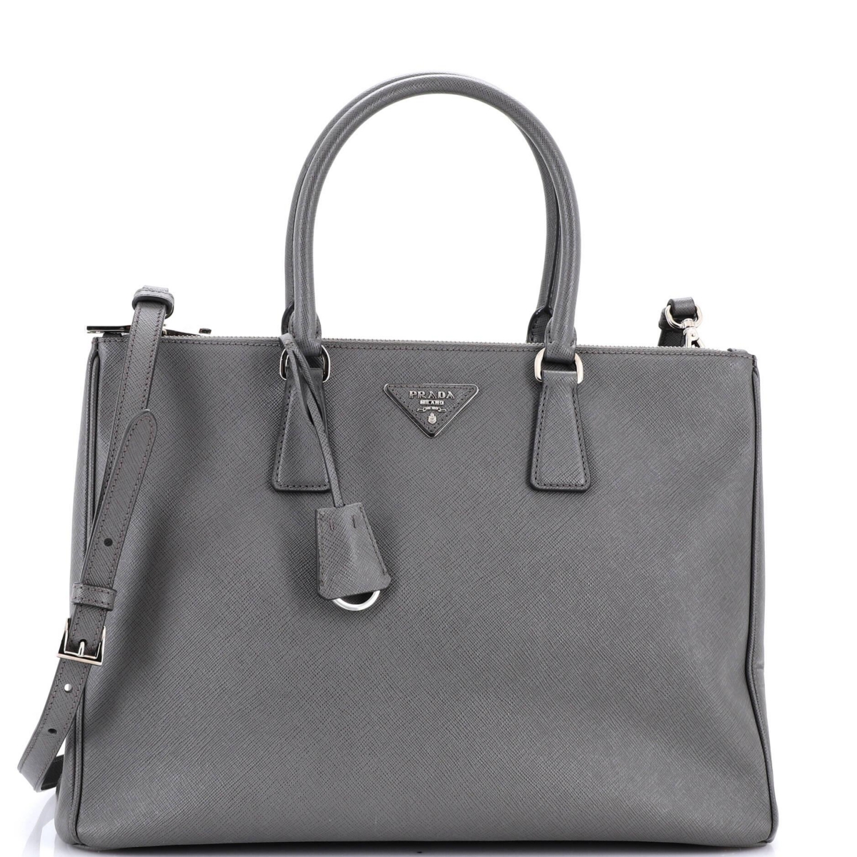 Click here for Pre-Owned Prada Large Galleria Double Zip Tote Saf... prices