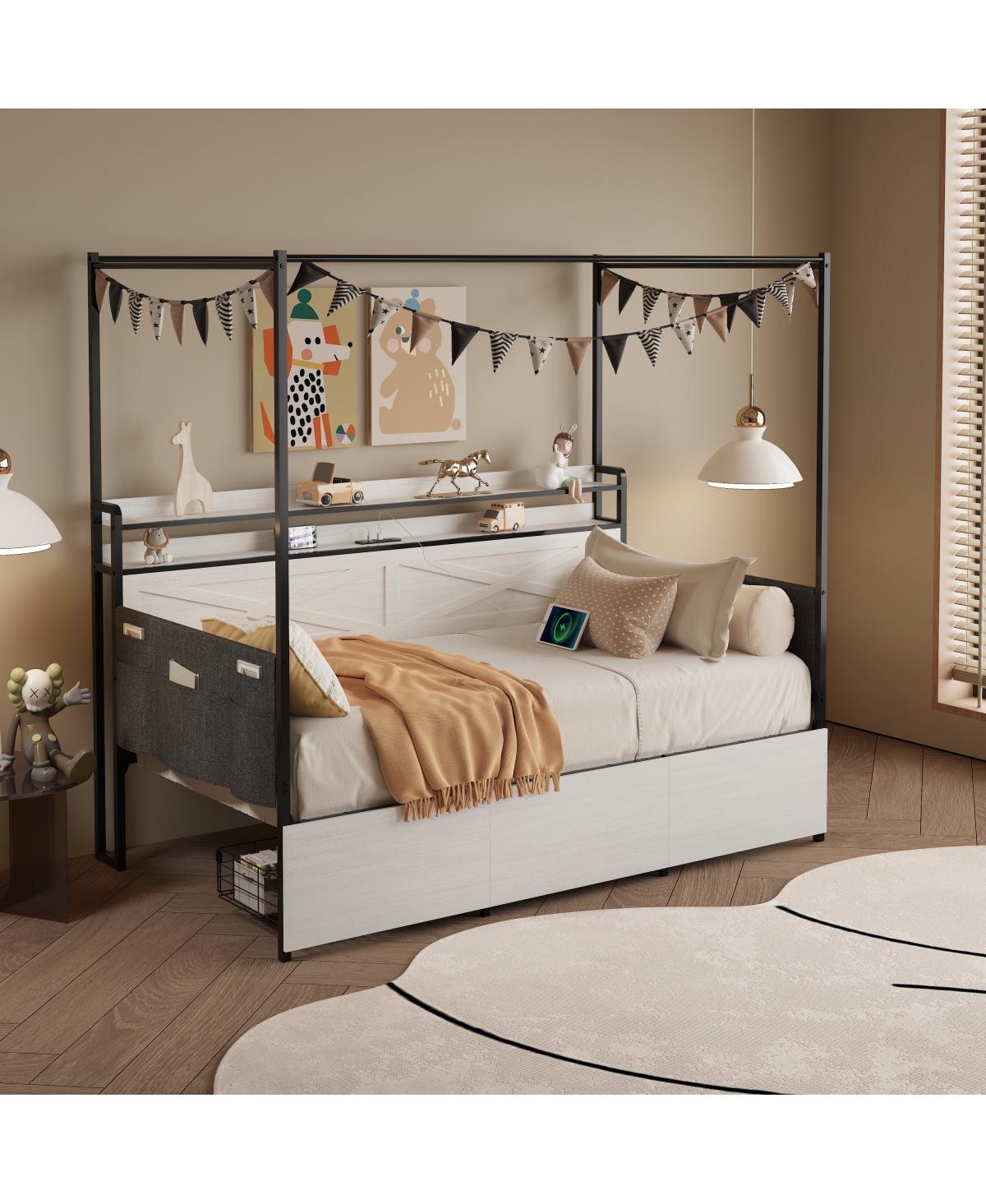 Click here for Streamdale Furniture Modern Bed with Storage  Led... prices