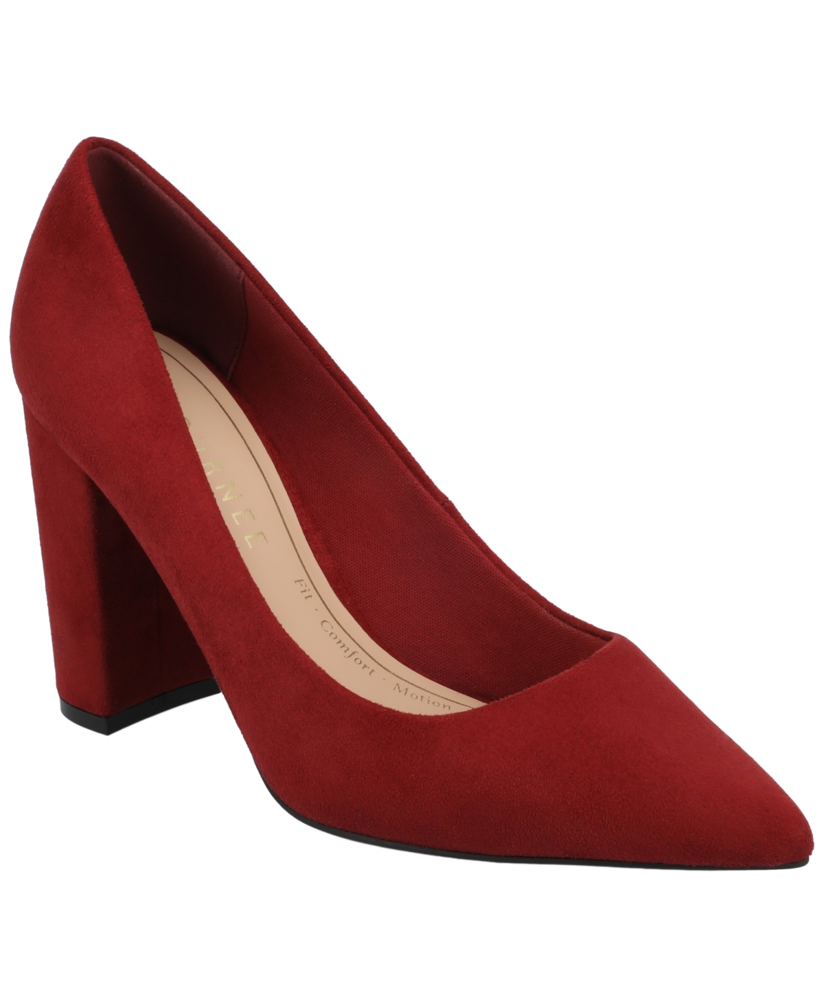 Click here for Journee Womens Lunaria Faux Suede Block Heel Pumps... prices