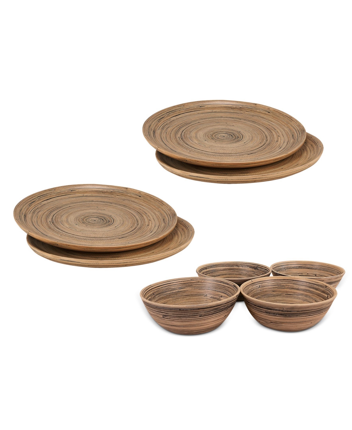 Click here for Joyce Chen Lexa Bamboo 8-Pc. Handcrafted Plate and... prices