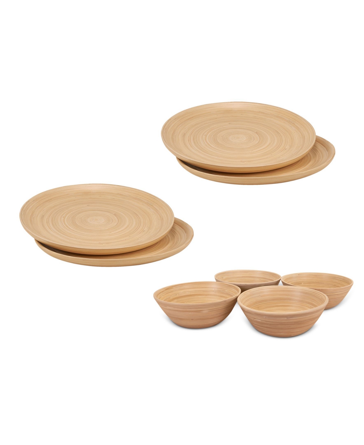 Click here for Joyce Chen Lexa Bamboo 8-Pc. Handcrafted Plate and... prices
