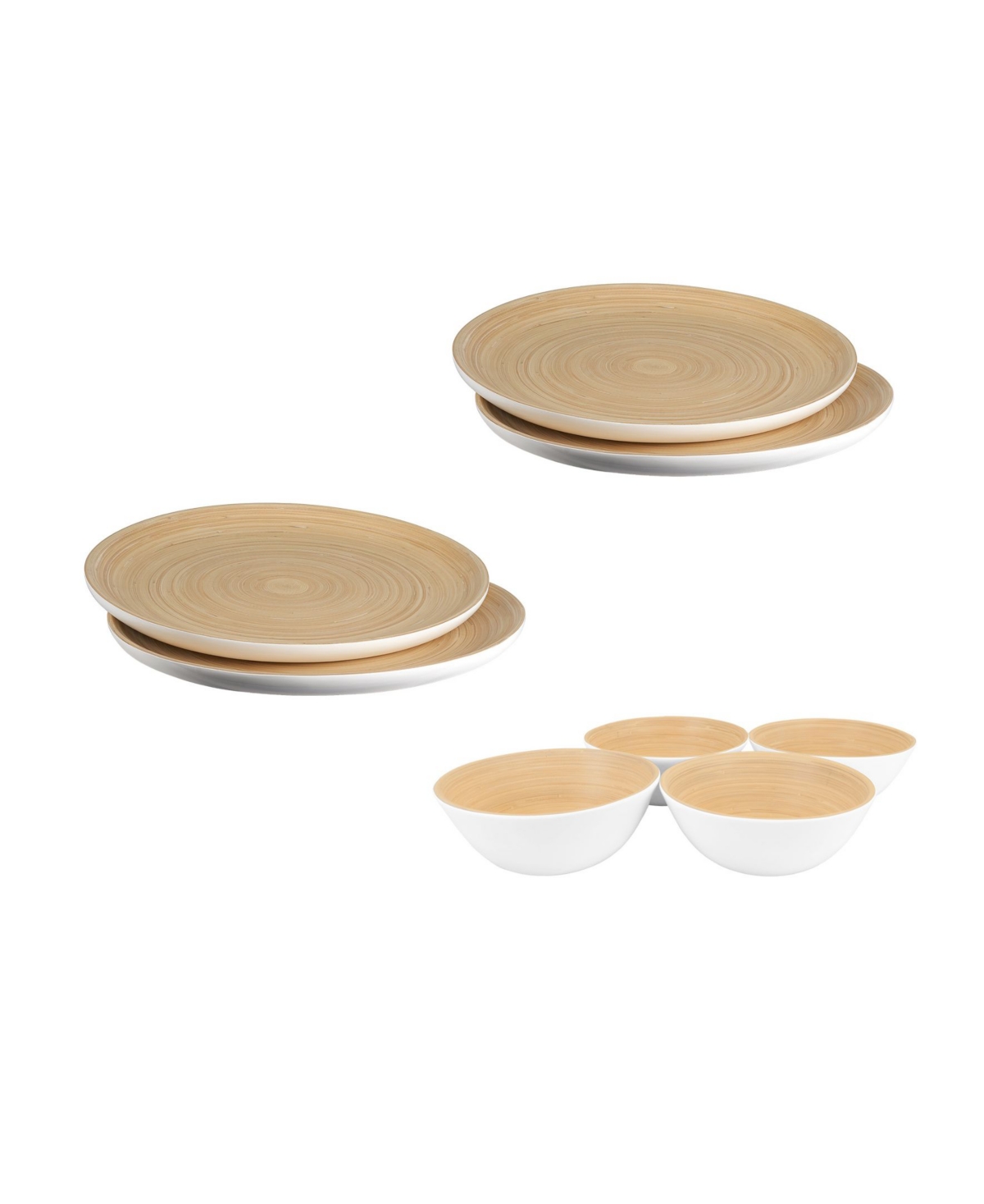 Click here for Joyce Chen Lexa Bamboo 8-Pc. Handcrafted Plate and... prices