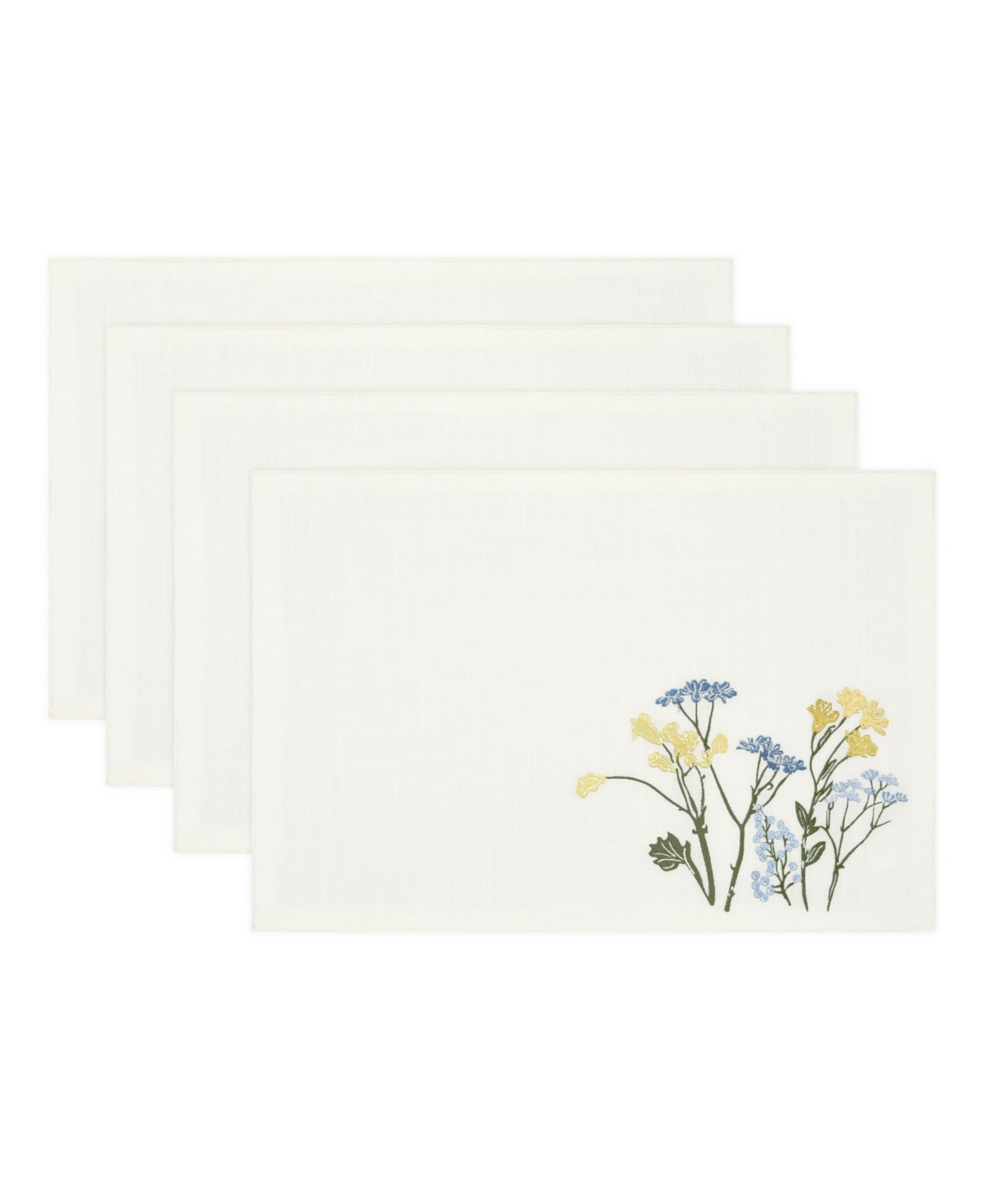 Click here for Lenox Wildflowers Border Placemats  Set of 4 - Blu... prices