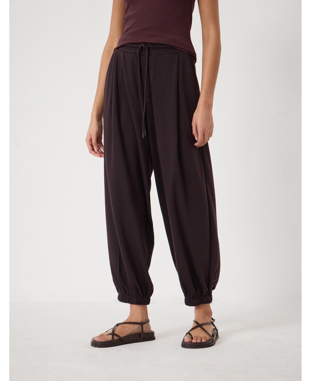 Click here for Hush Womens Sephy Bubble Hem Jersey Pants - Dark w... prices