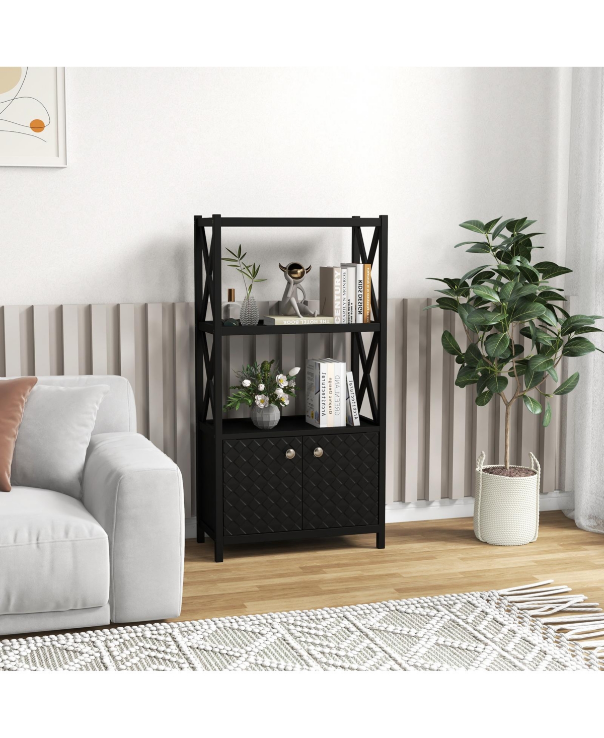 Click here for sumyeg Bathroom Storage Cabinet with Open Shelves... prices