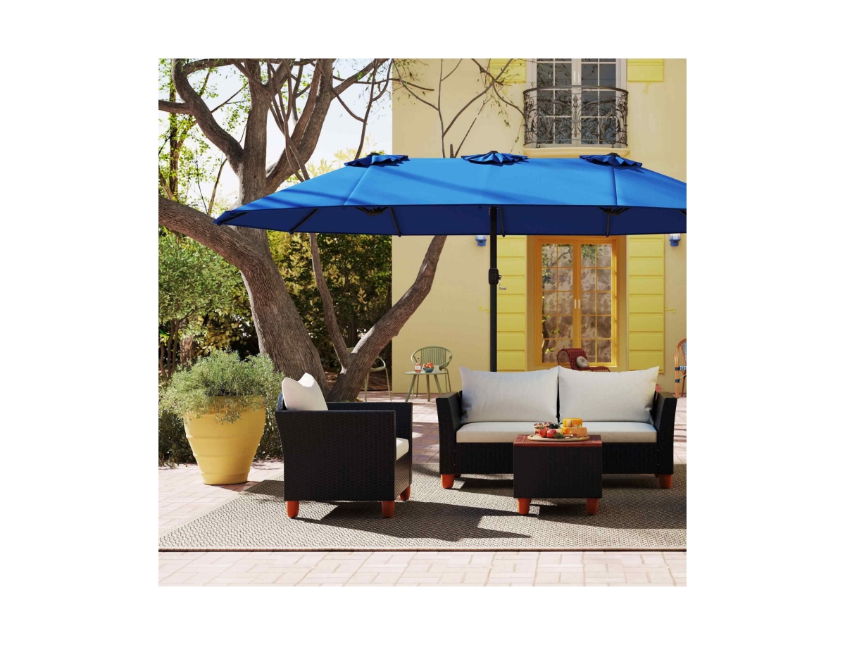 Click here for Gouun 7-Piece Outdoor Relaxation Set with Wicker L... prices