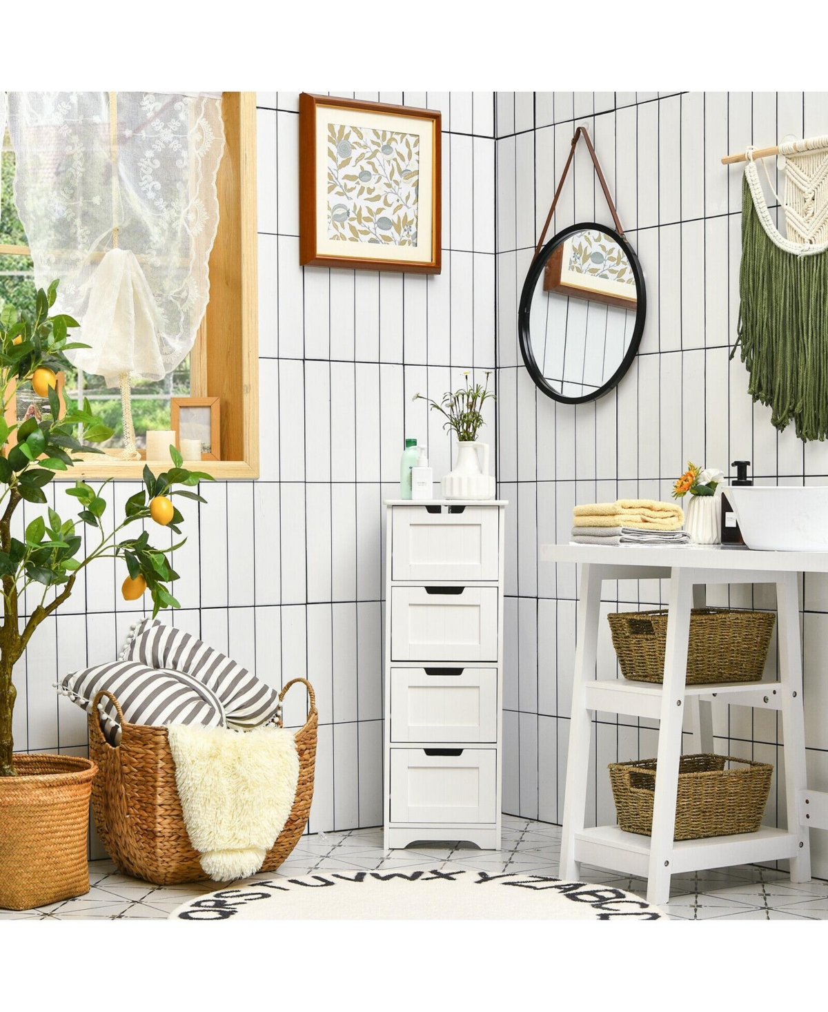 Click here for sumyeg Freestanding Side Storage Organizer with 4... prices