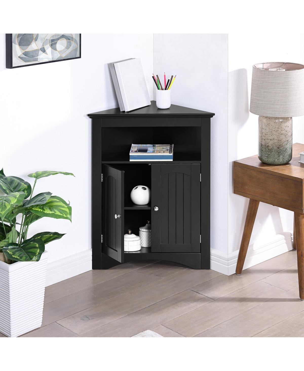 Click here for Rainsken Wooden Storage Cabinet Floor Corner Cabin... prices