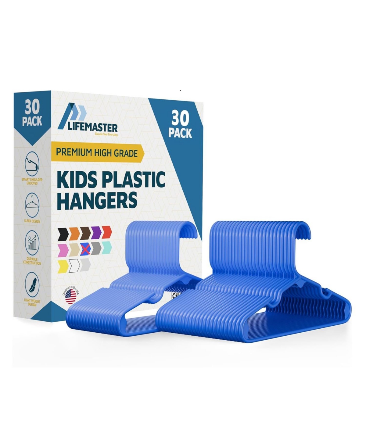 Click here for Lifemaster Kids Plastic Hangers  11.6  with should... prices
