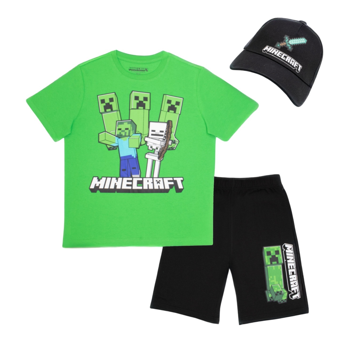 Click here for Minecraft Boys 3 Piece T-Shirt  Shorts and Basebal... prices