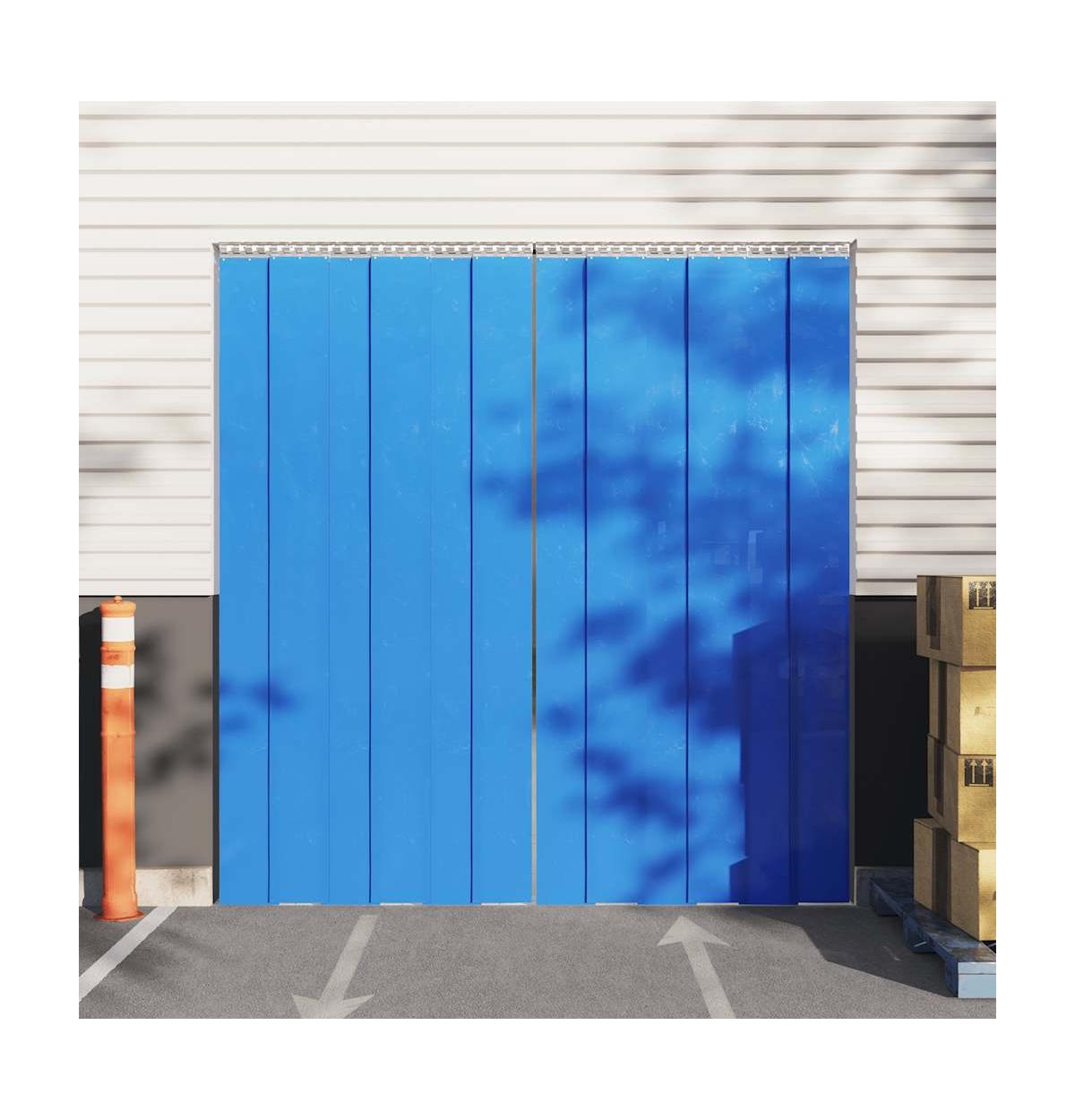 Click here for vidaXL Door Curtain Pvc - Blue prices