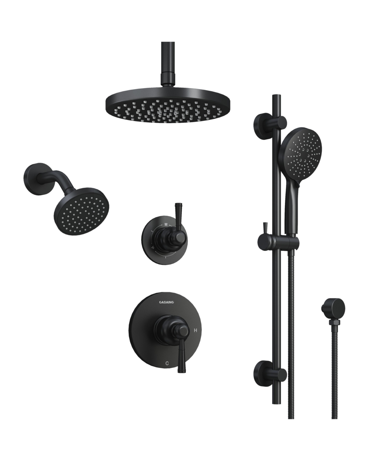 Click here for Casainc Dual Heads 3-Function Rainfall Shower Syst... prices