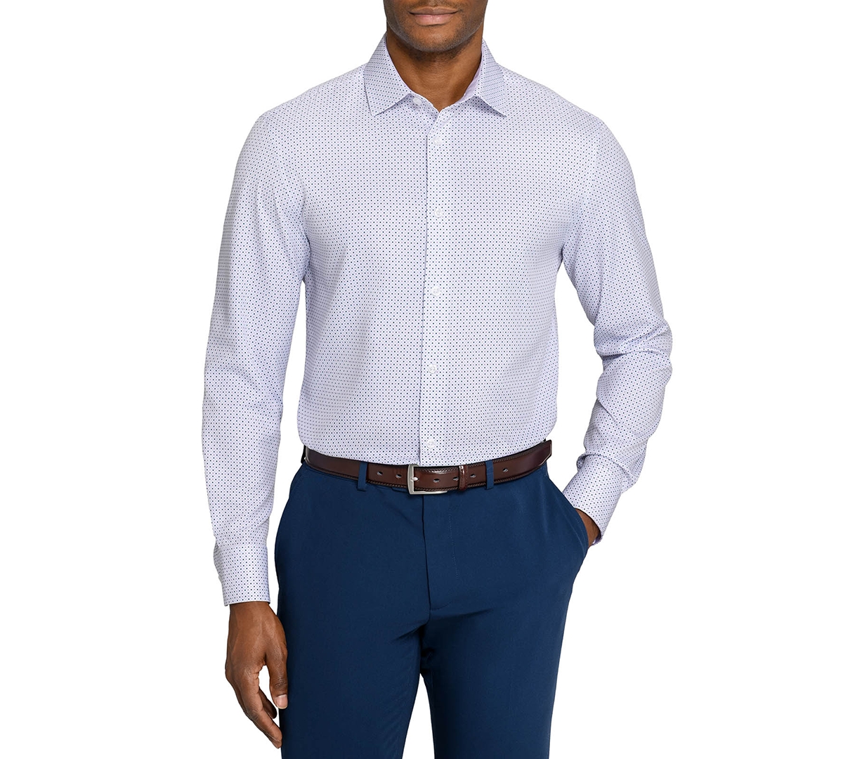 Click here for ConStruct Mens Spread Collar Slim-Fit Performance... prices