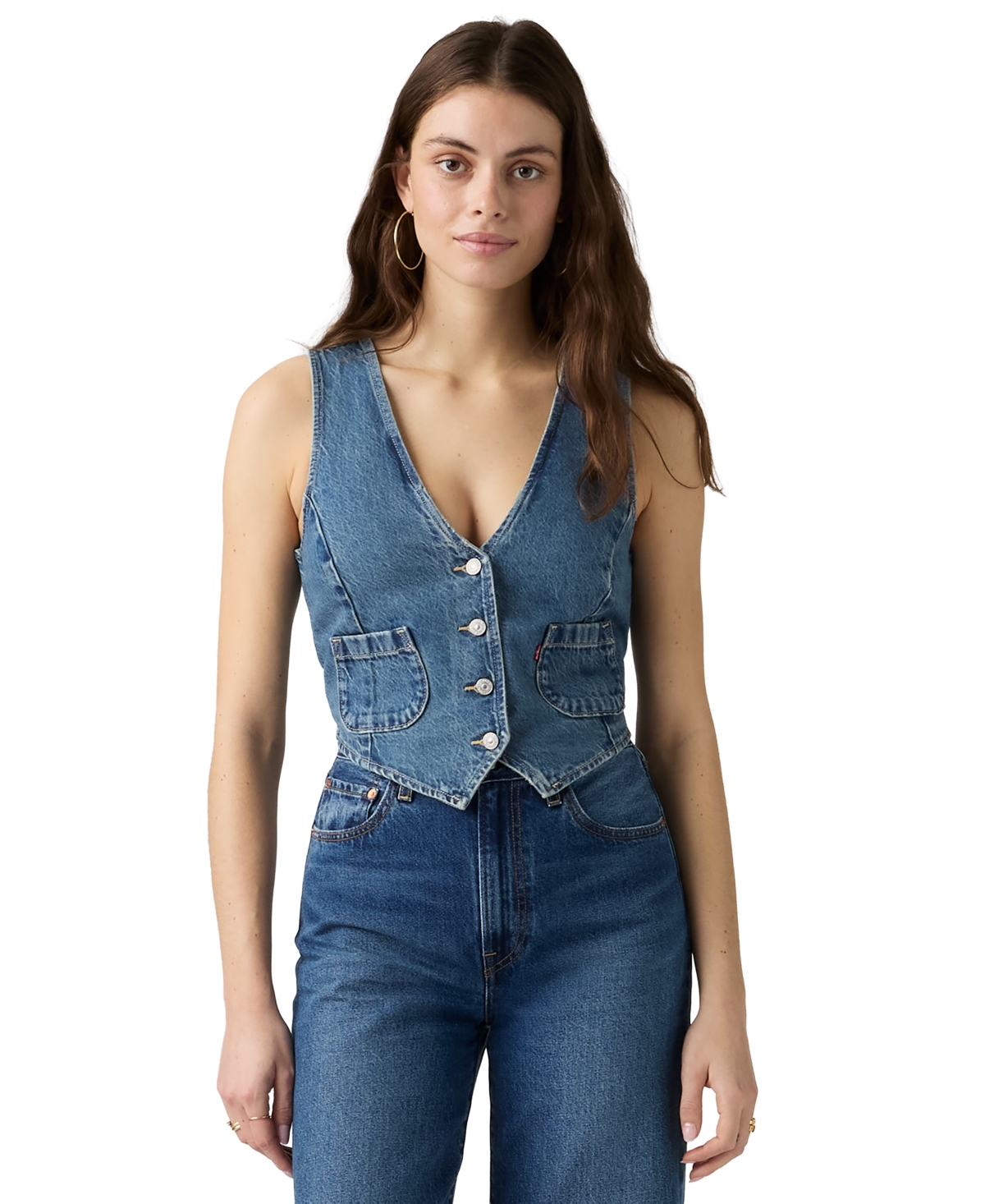 Click here for Levis Womens Cotton Tailored Vest - Lets Party prices
