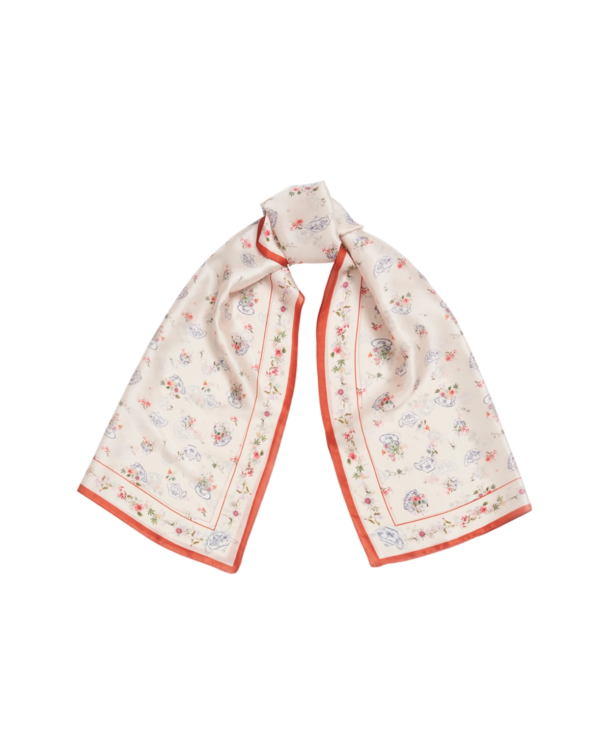 Click here for Fable England Womens High Teacups Silky Scarf - Iv... prices