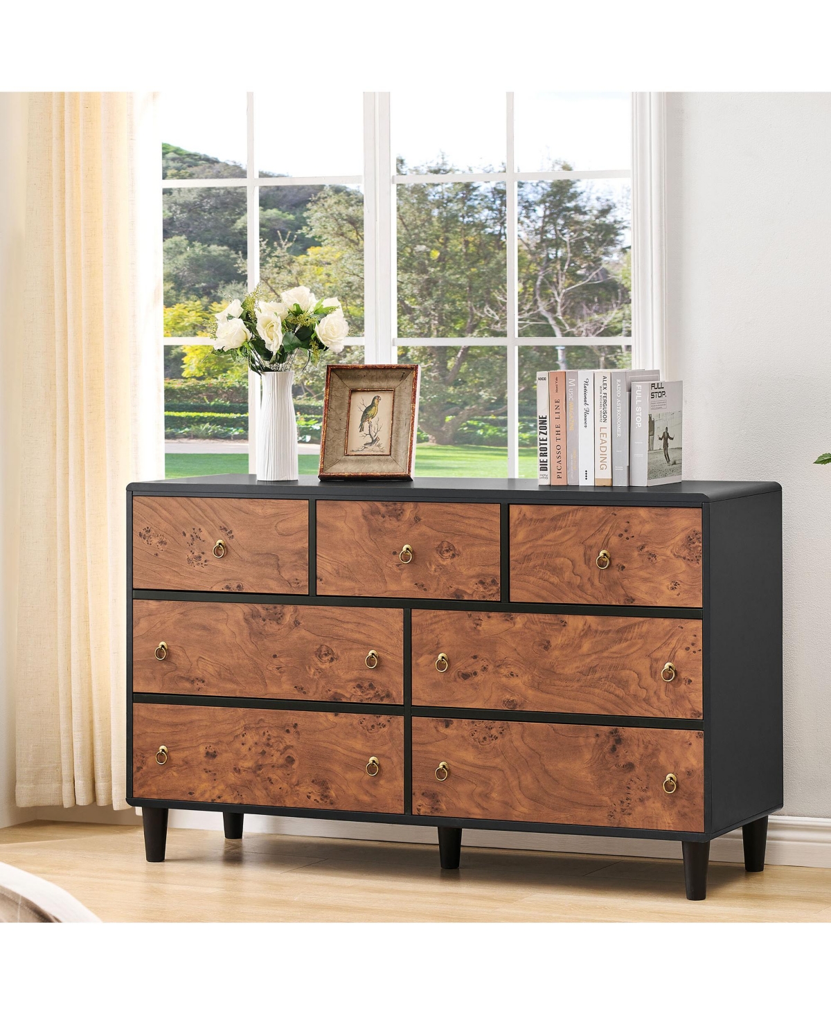 Click here for homfan 7 Drawers Dresser  Space-Saving Narrow Desi... prices