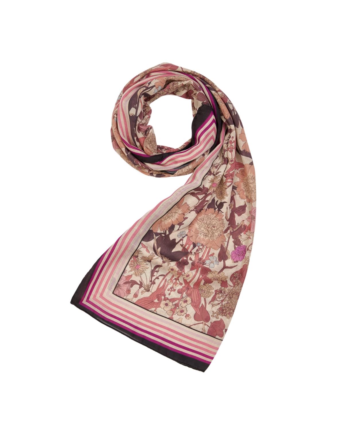 Click here for Fable England Womens Deco Blooms Candy Stripe Bord... prices