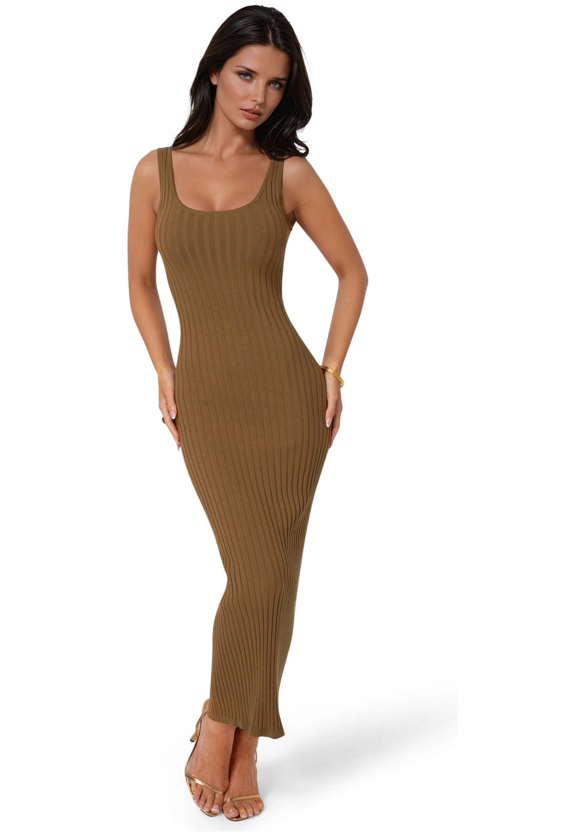 Click here for Bebe Womens Crochet U-Neck Maxi Dress - Amber prices