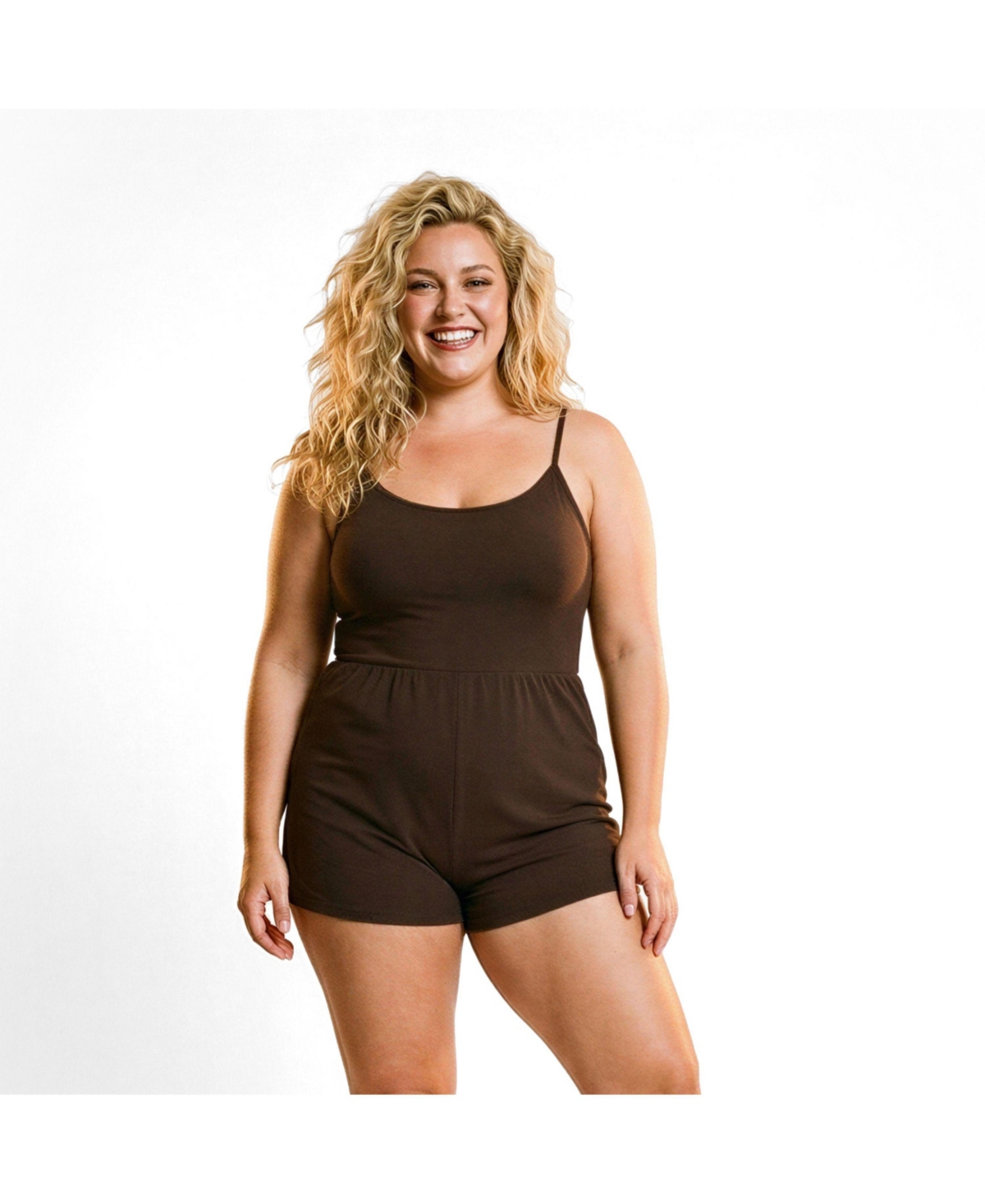 Click here for Calypsa Plus Size Ivy Short Swim Romper With Built... prices