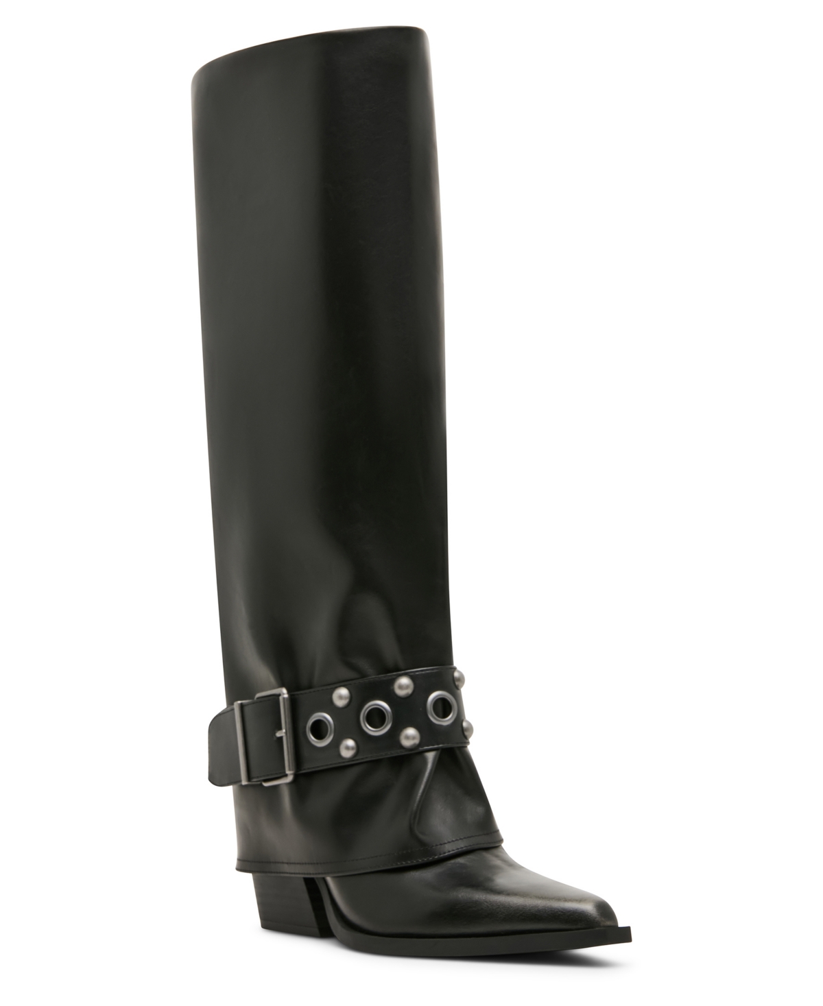 Click here for Madden Girl Womens Rodeo Cuffed Studded Cowboy Boo... prices