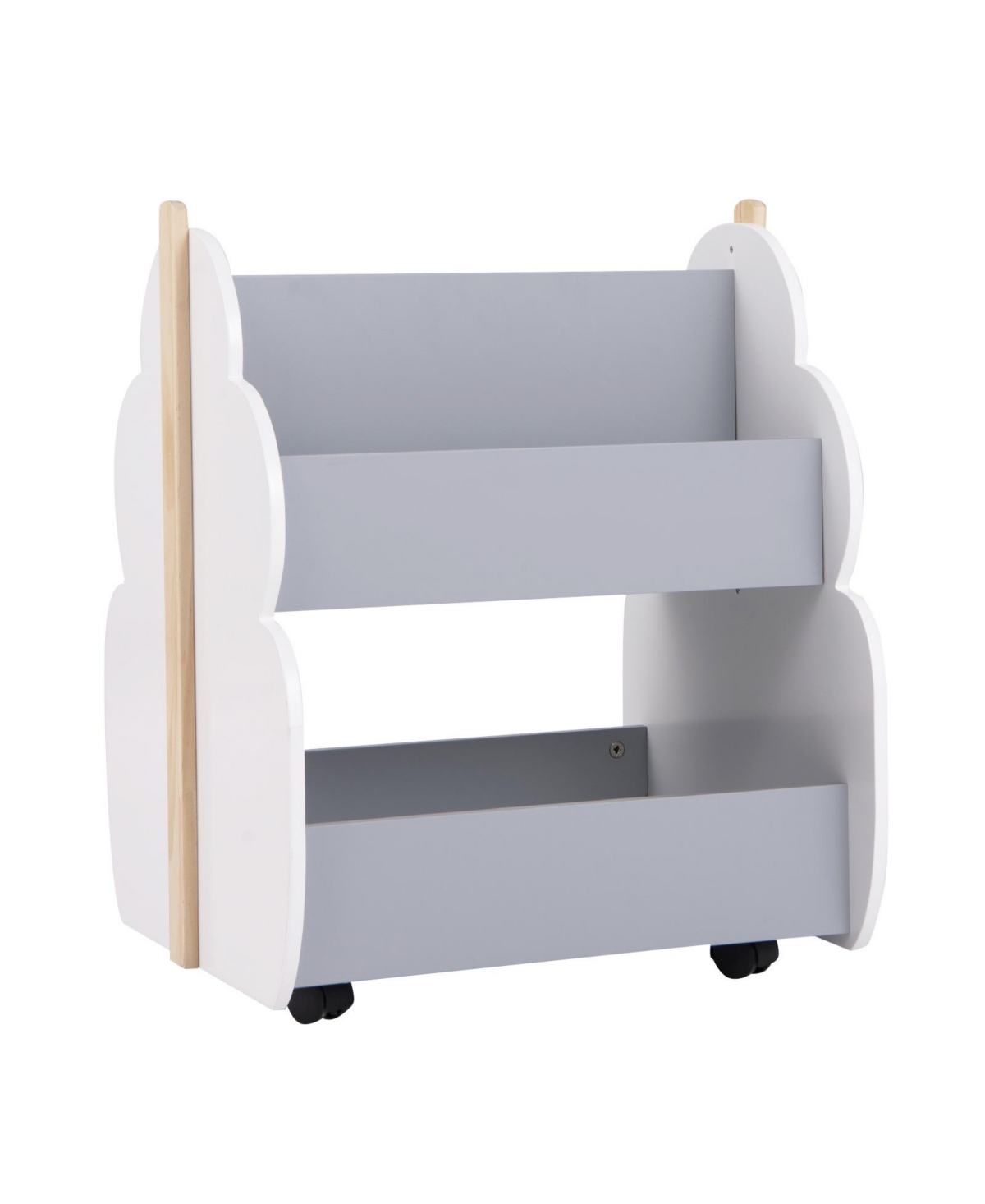 Click here for Gouun Kids Wooden Bookshelf with Universal Wheels... prices