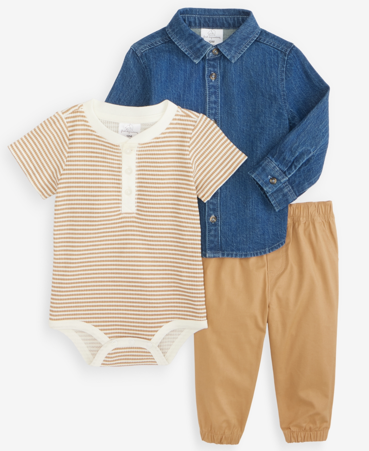 Click here for First Impressions Baby Boys 3M-24M Chambray Shirt... prices