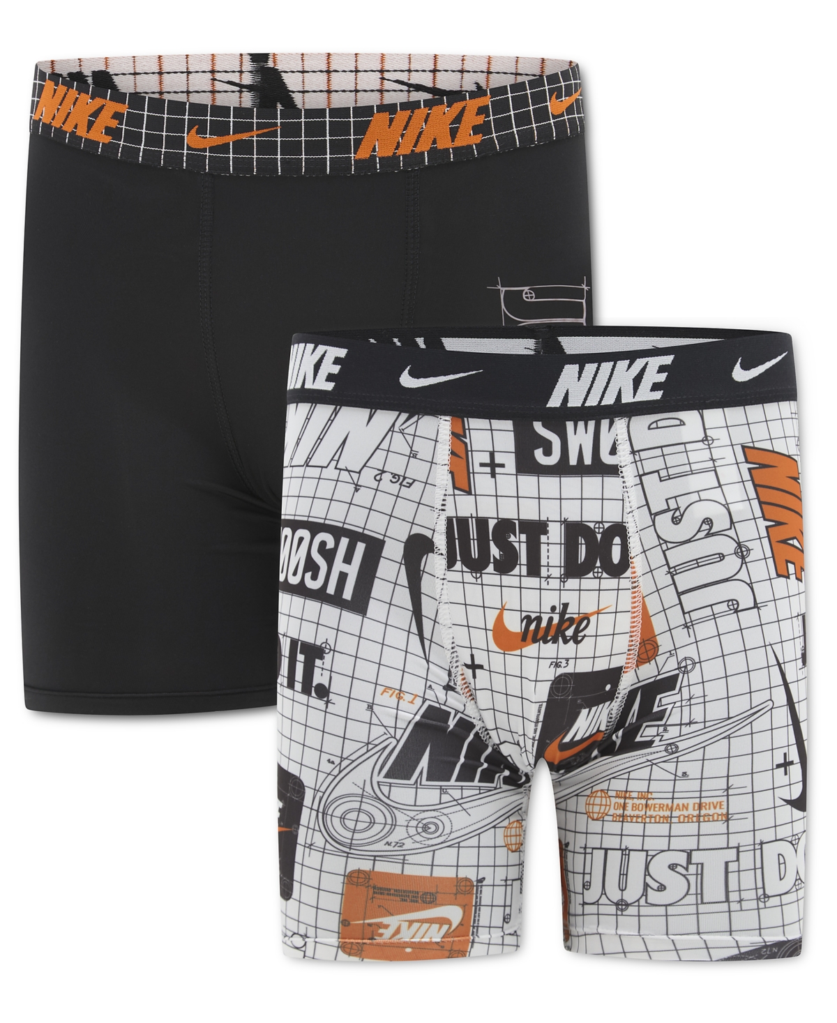 Click here for Nike Boys 8-20 Printed Long Boxer Briefs  2-Pack -... prices