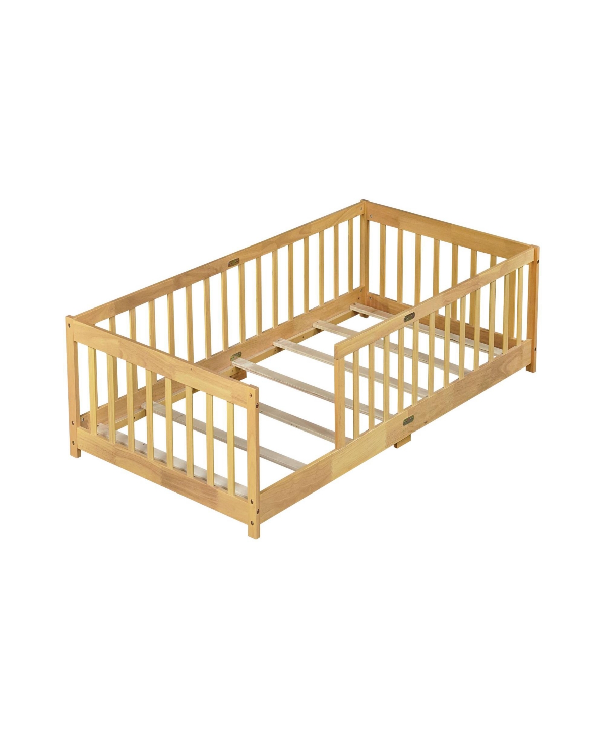 Click here for Clihome Twin Size Floor Bed with Fence without Doo... prices