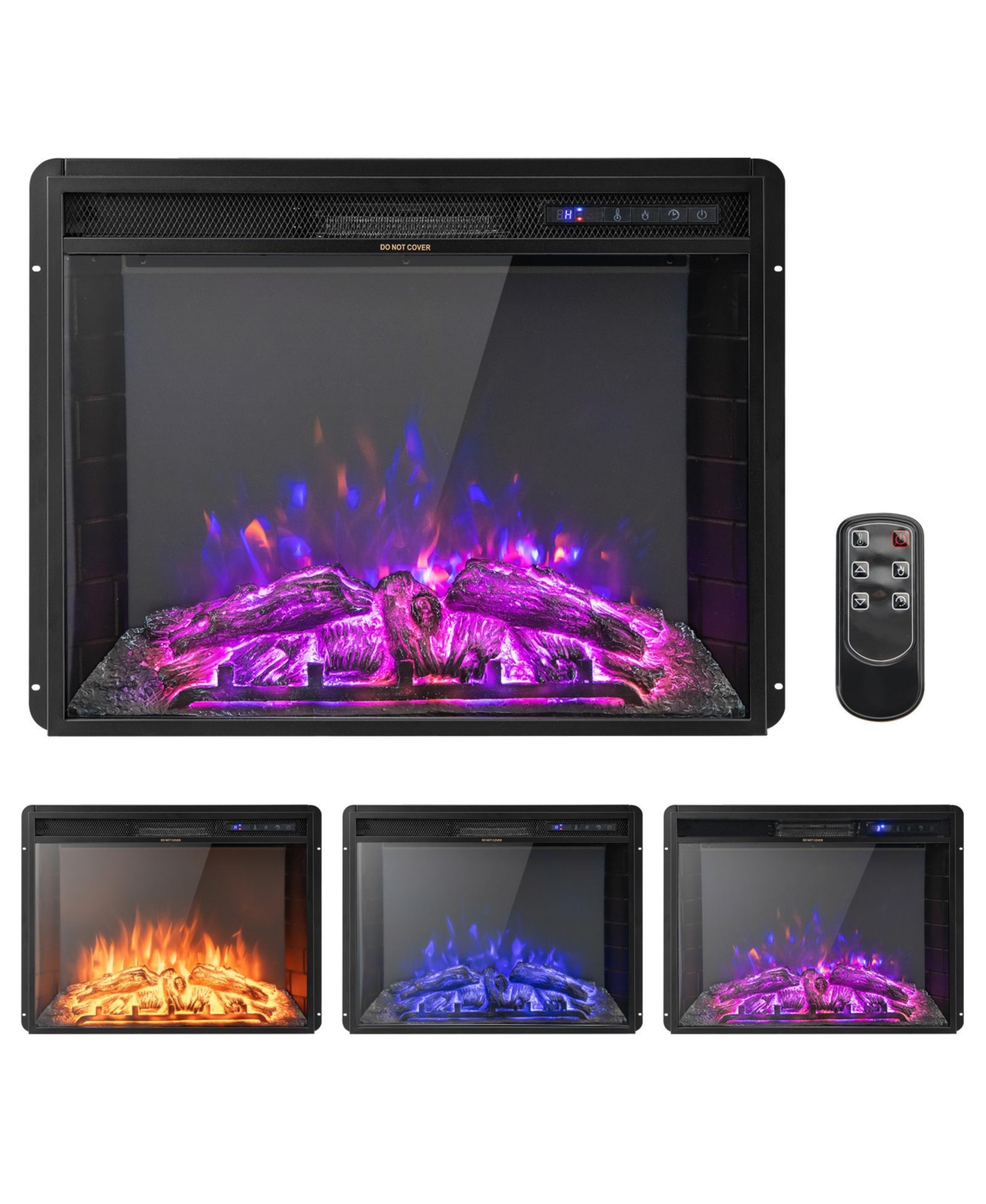Click here for Ecooso 26 Inch Recessed Electric Fireplace with Ad... prices