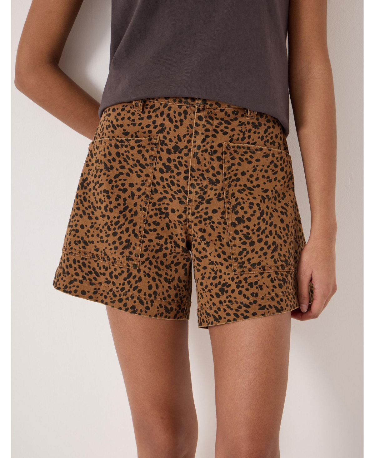 Click here for Hush Womens Cordi Cotton Shorts - Spotty animal br... prices