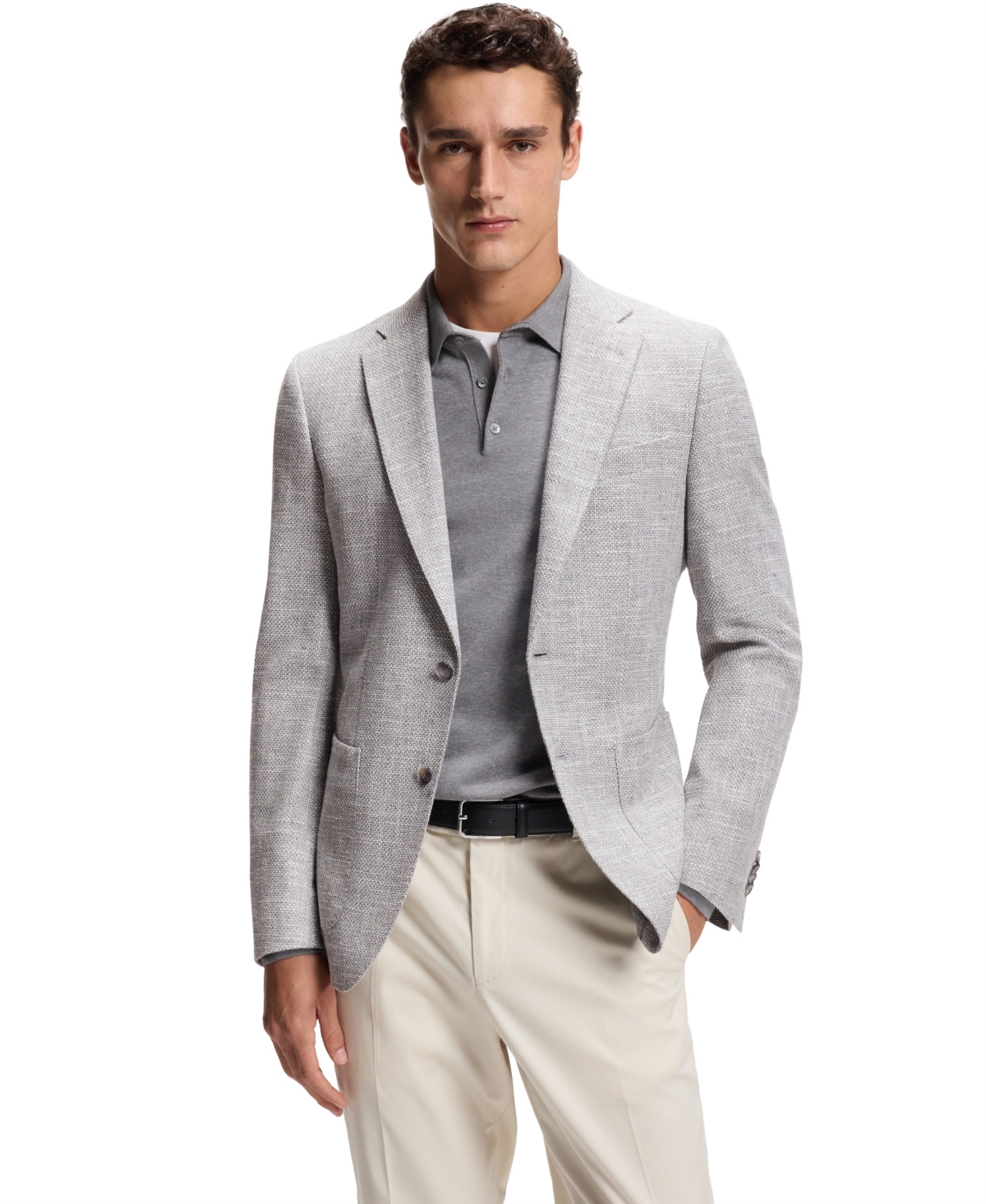 Click here for Boss by Hugo Boss Mens Patterned Stretch-Cotton Bl... prices