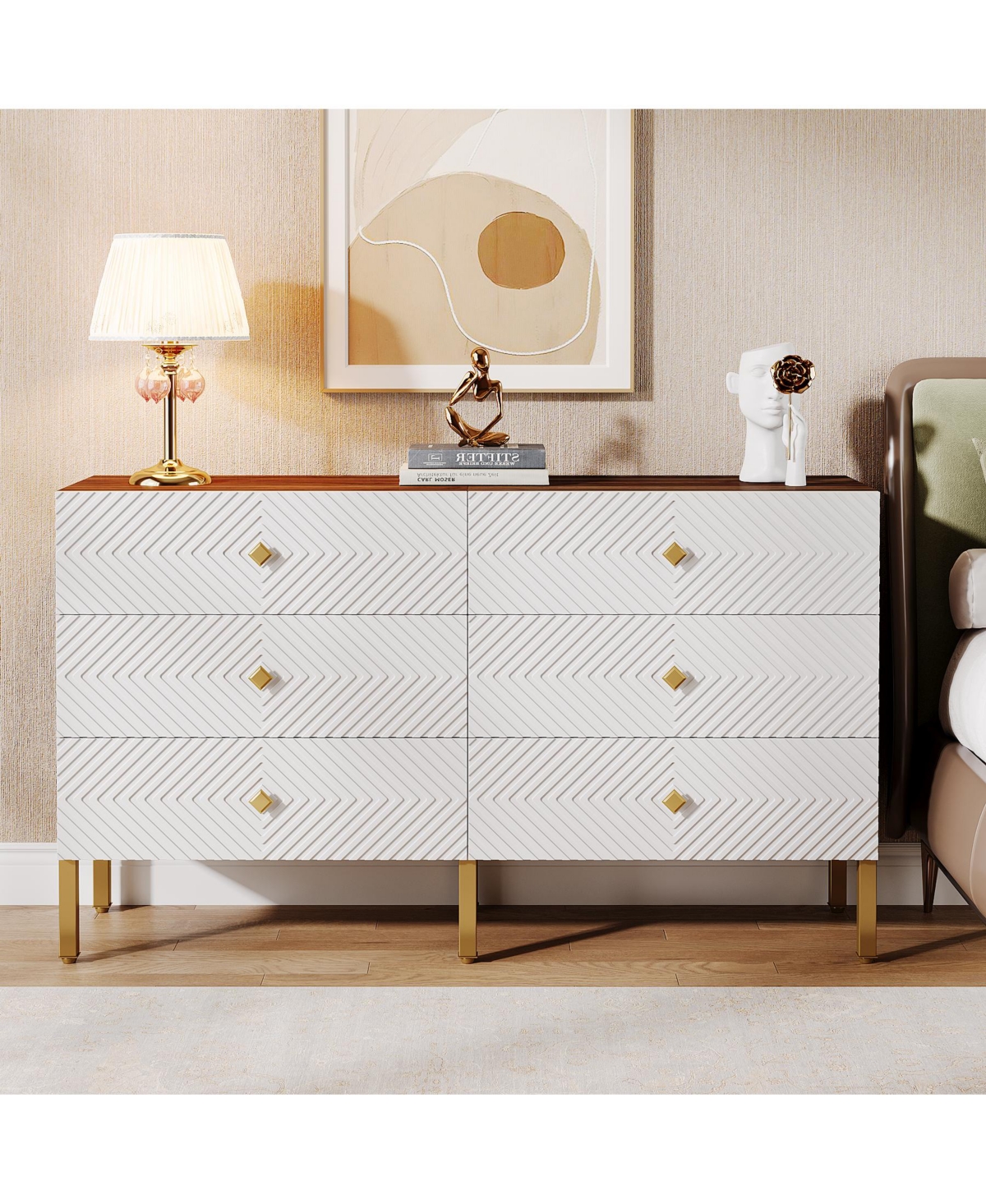 Click here for Tribesigns Bedroom dresser with 6 Drawers  Large D... prices