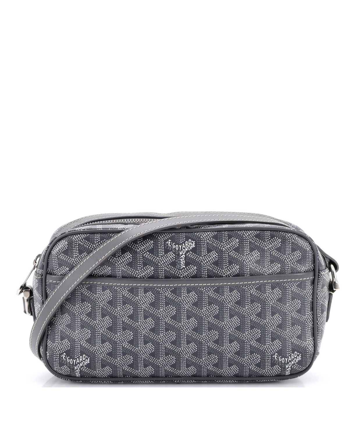 Click here for Pre-Owned Goyard Cap Vert Bag Coated Canvas - Grey prices