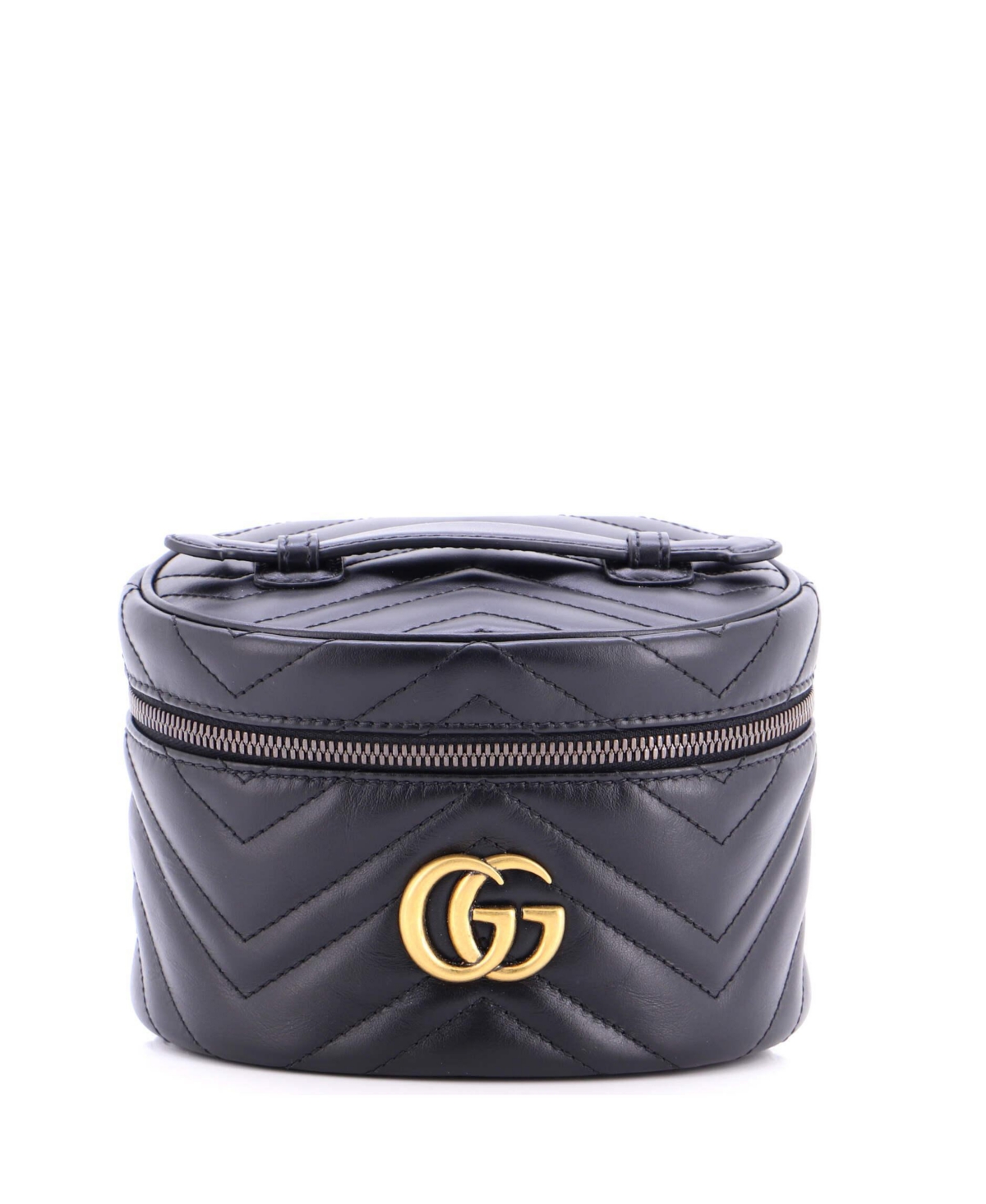 Click here for Pre-Owned Gucci Mini Gg Marmont Top Handle Cosmeti... prices