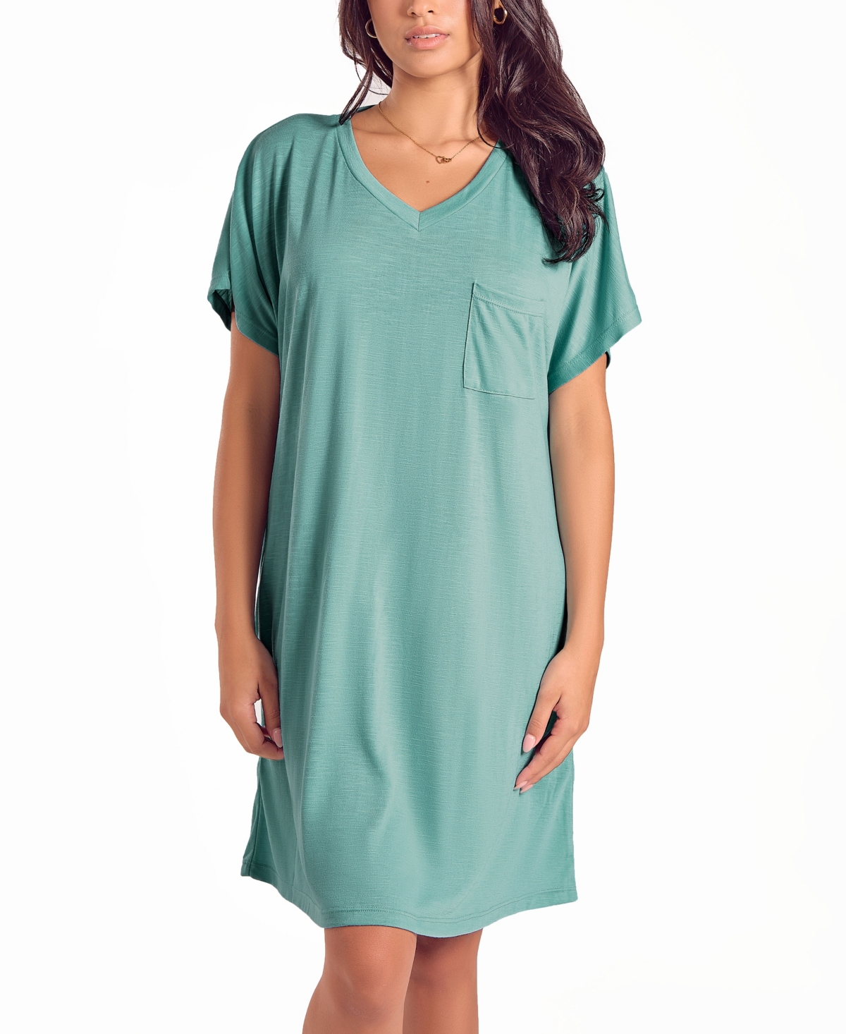 Click here for iCollection Womans Soft Breathable Night Shirt wit... prices