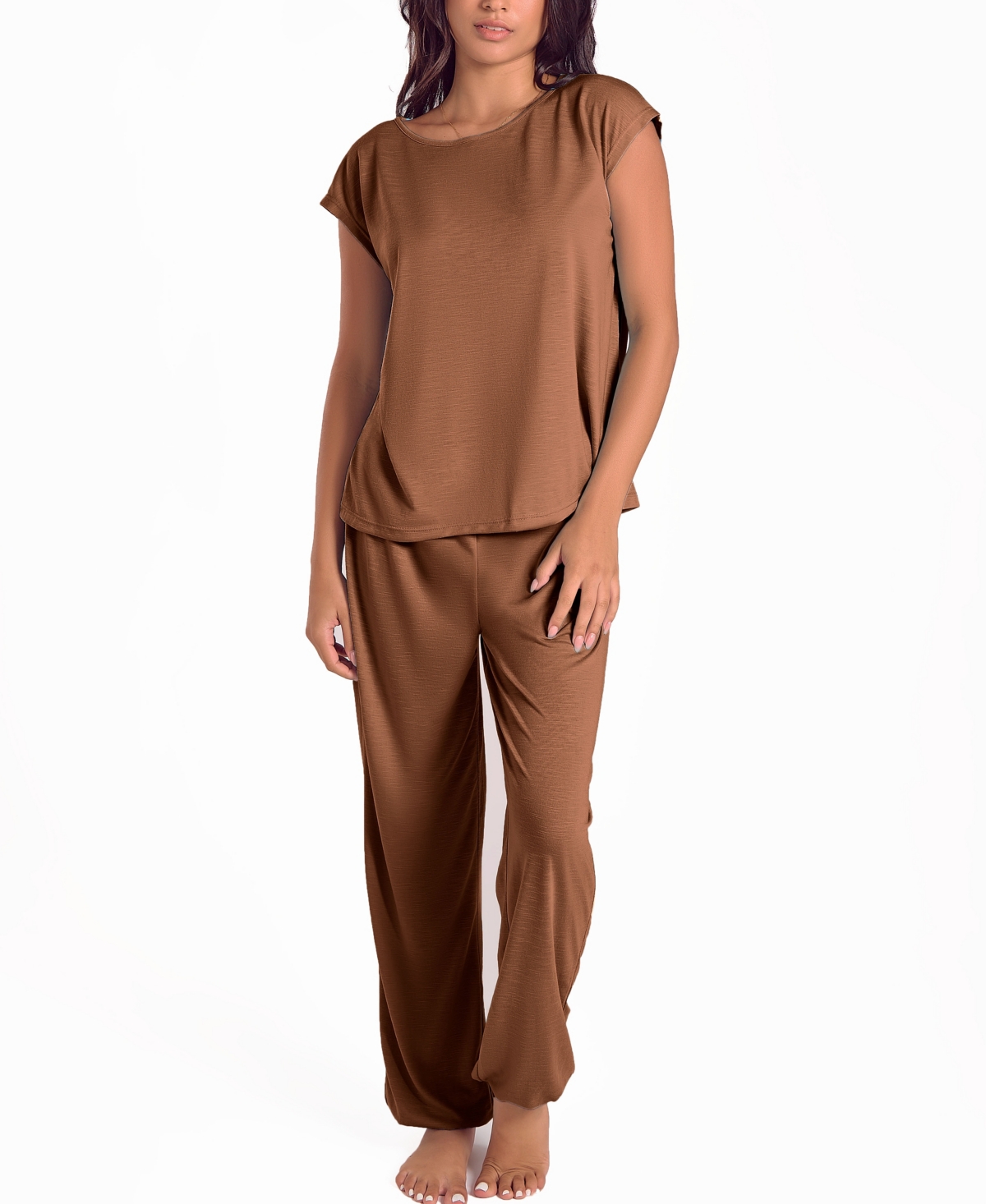 Click here for iCollection Plus Size Soft Breathable Pajama Set w... prices