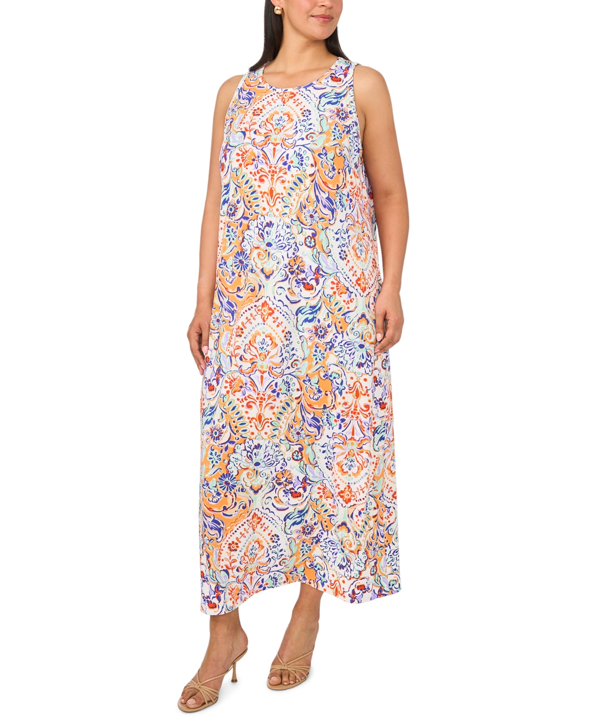 Click here for Msk Plus Size Sleeveless Round Neck Maxi Dress - I... prices