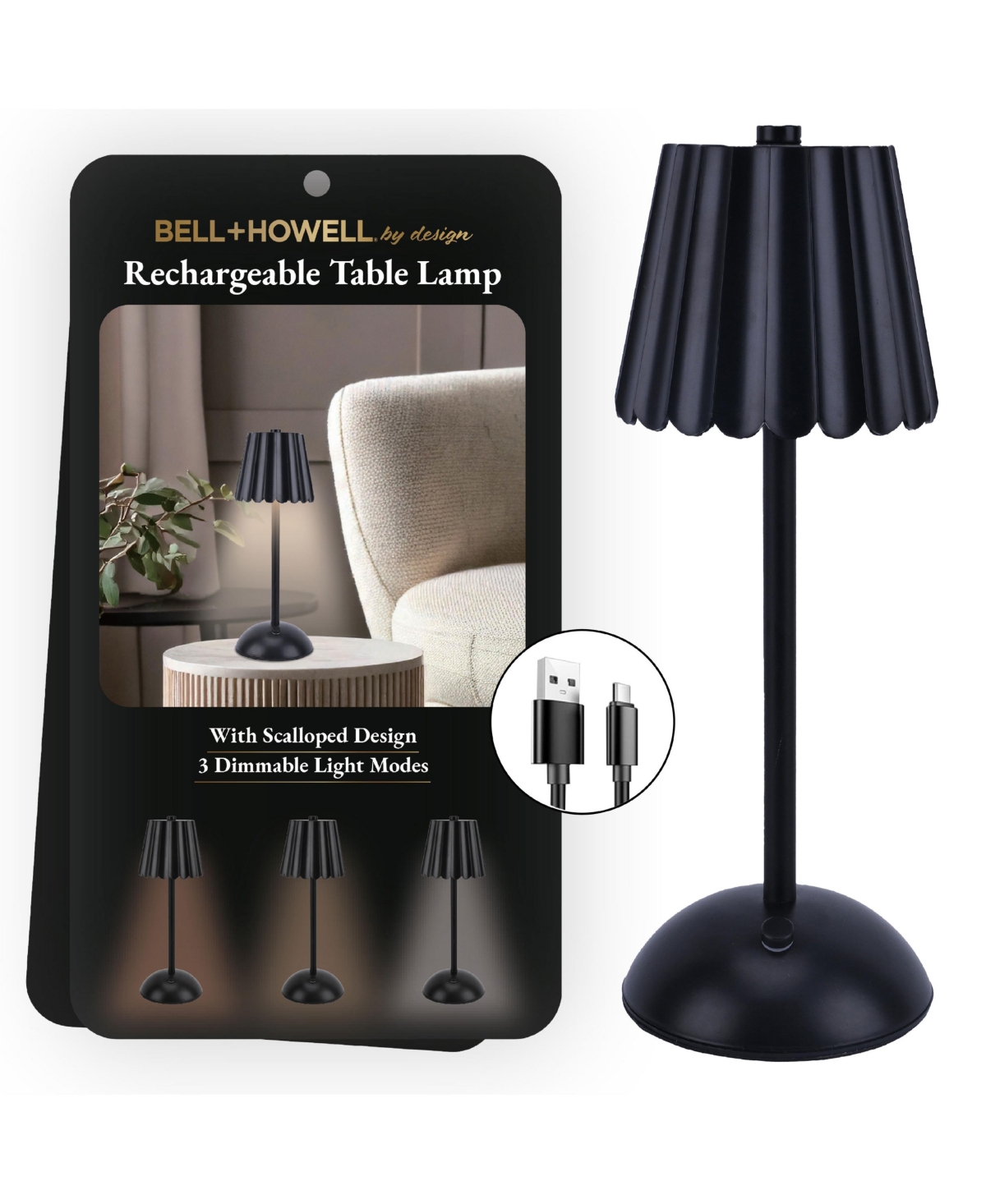Click here for Bell + Howell Rechargeable Scalloped Design Portab... prices