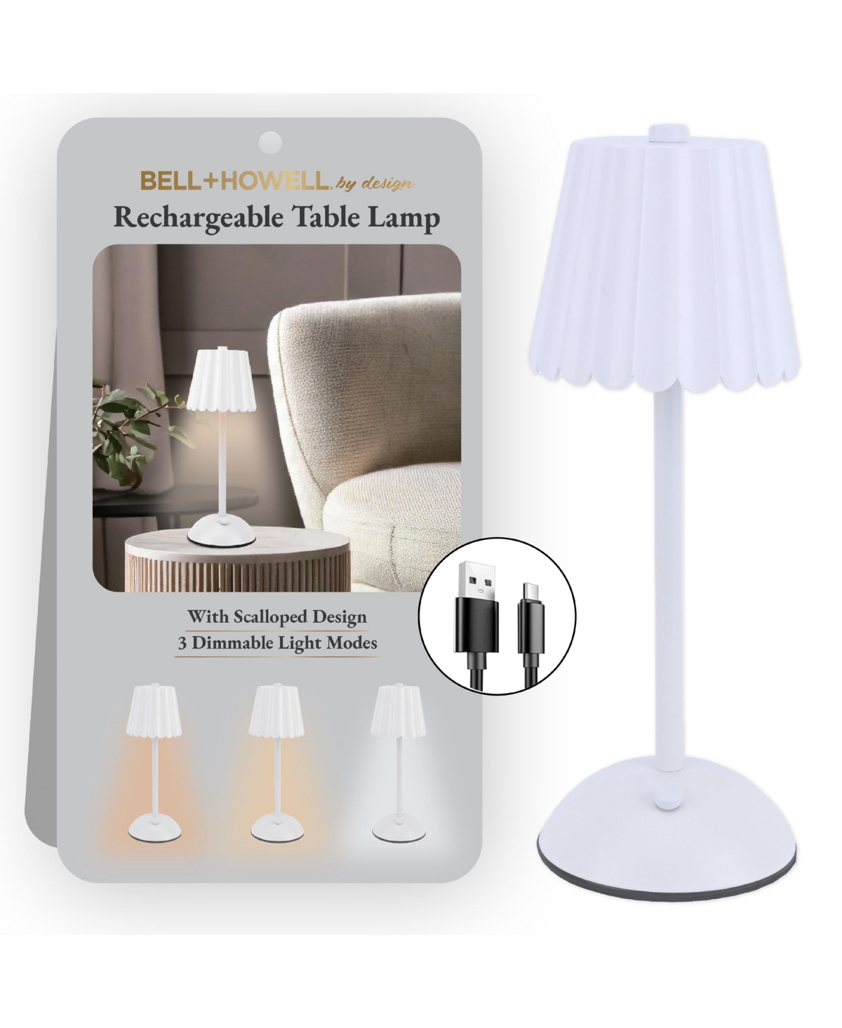 Click here for Bell + Howell Rechargeable Scalloped Design Portab... prices