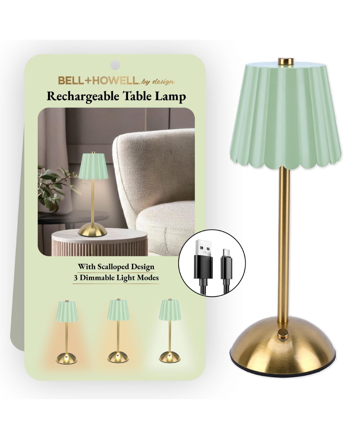 Click here for Bell + Howell Rechargeable Scalloped Design Portab... prices