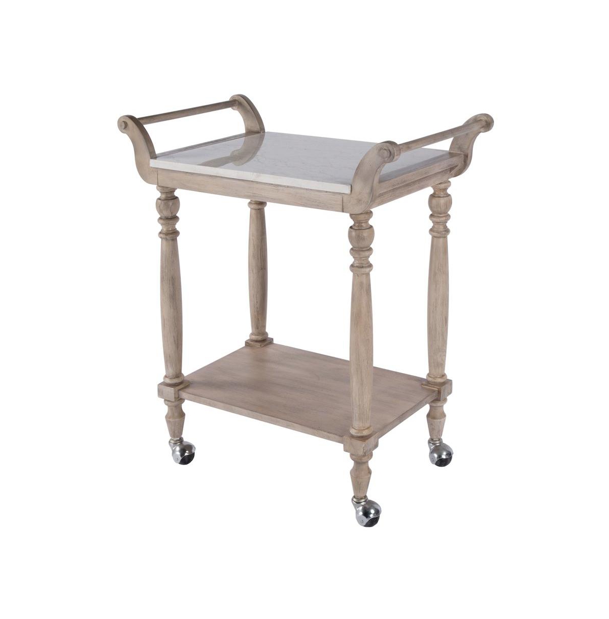 Click here for Butler Specialty Danielle Marble Bar Cart - Brown prices