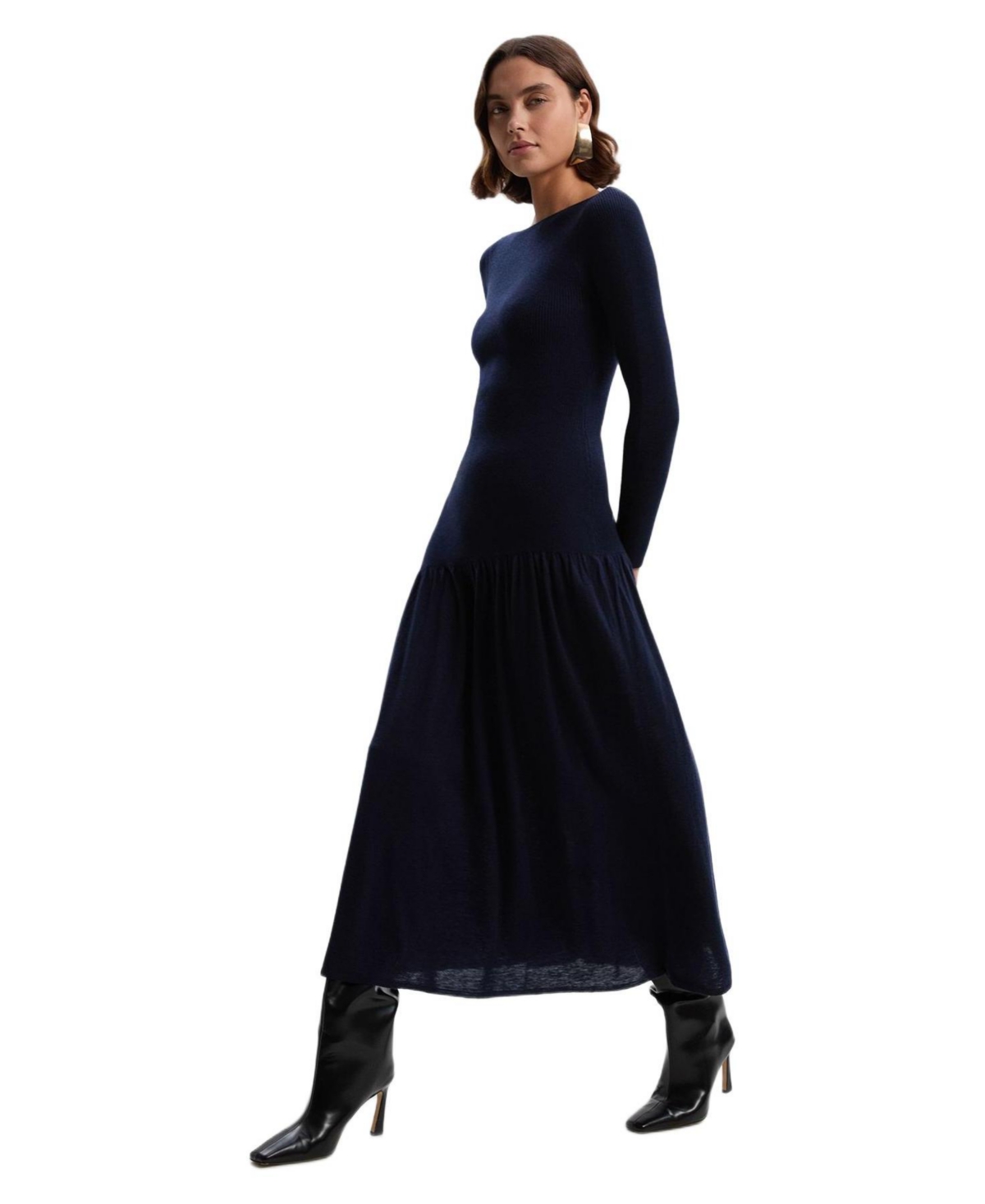 Click here for Karen Millen Womens Wool Blend Sheer Knitted Skirt... prices