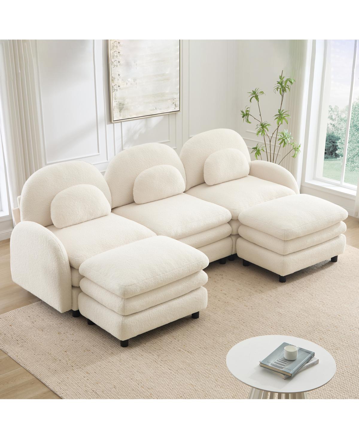Click here for Streamdale Furniture Teddy Fabric 3-Seat Modular S... prices