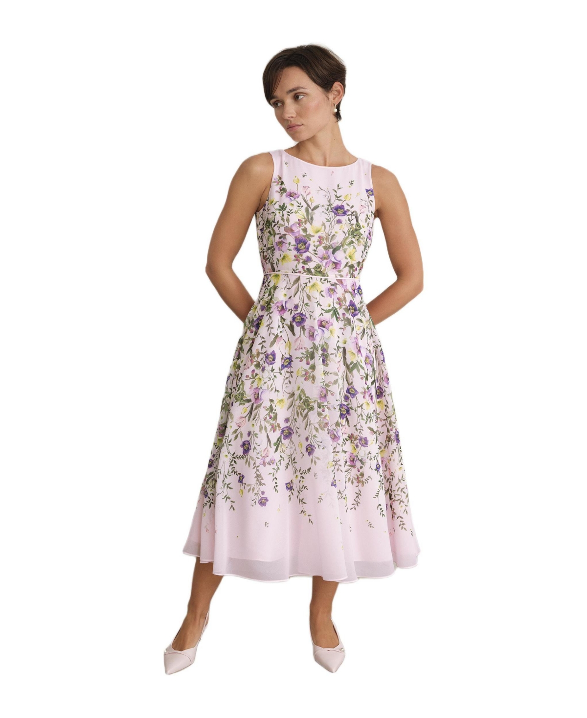 Click here for Hobbs London Womens Carly Dress - Pink prices