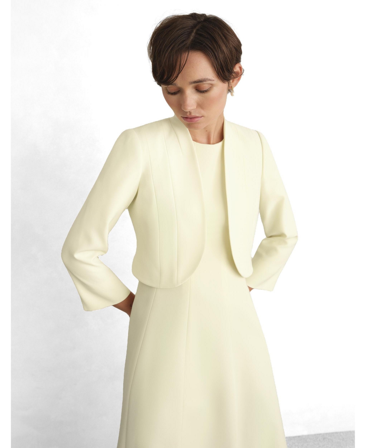 Click here for Hobbs London Womens Eliana Jacket - Yellow prices