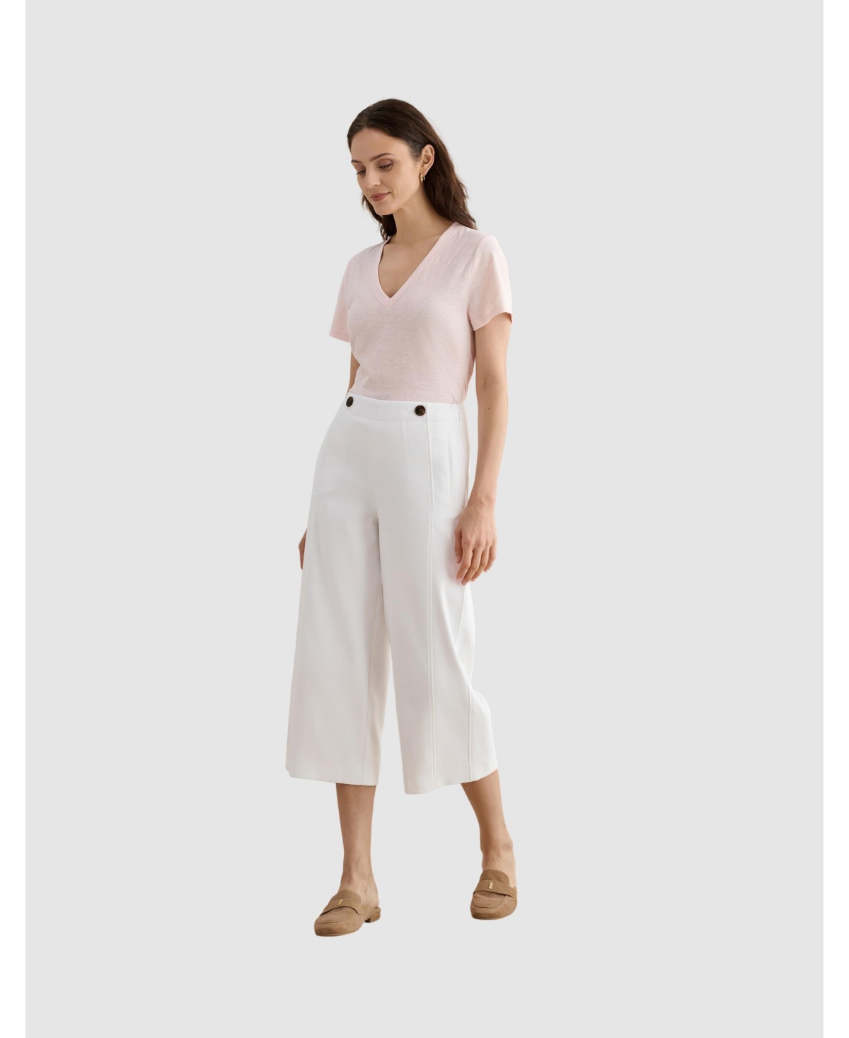 Click here for Hobbs London Womens Kimmi High Rise Culotte Trouse... prices